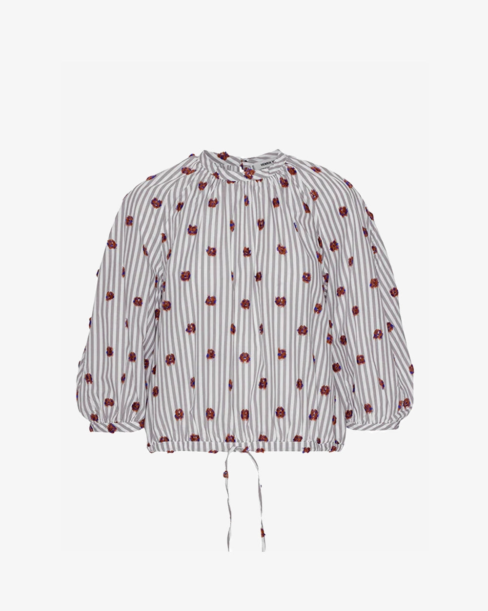 Gambit Blouse - Grey White Horse head Stripes – onionbkk.com / Onion